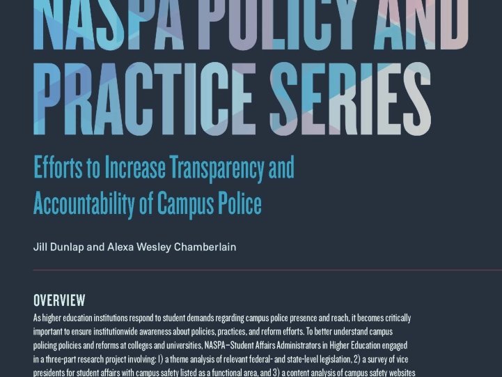 Efforts to Increase Transparency and Accountability of Campus Police