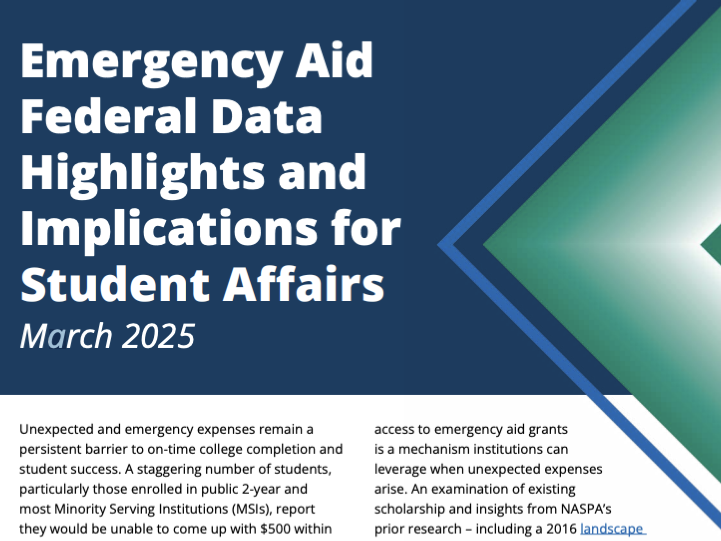 Emergency Aid Federal Data Highlights and Implications for Student Affairs