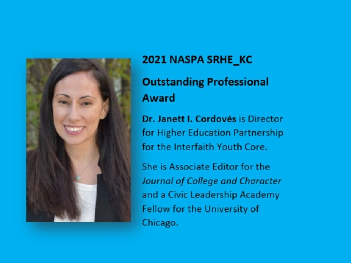 Congratulations, Janet Cordovés