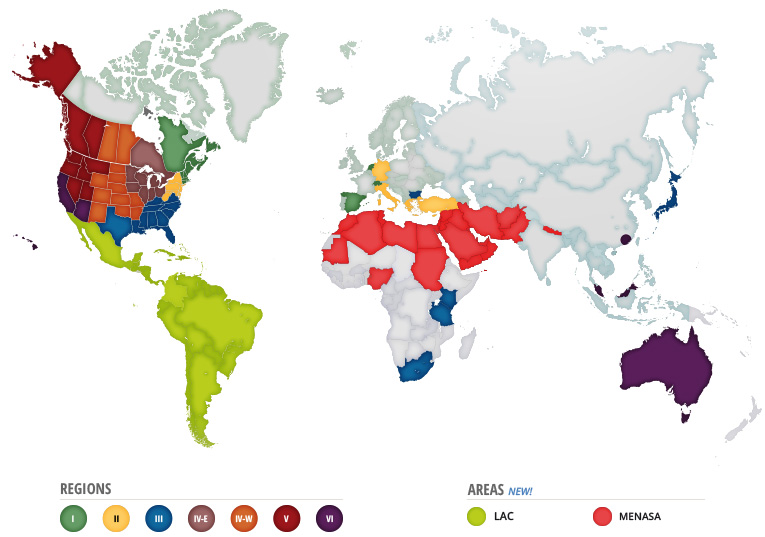 NASPA Regions | Student Affairs Resources By Location